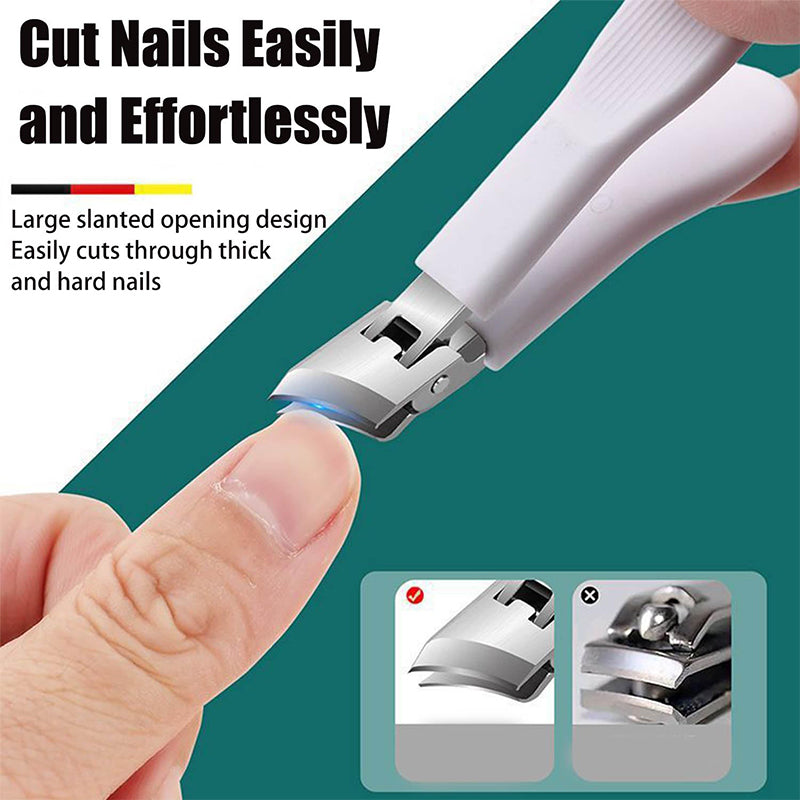 🎉Buy 2 Get 1 Free🎉Wide Jaw Opening Anti-Splash Slanted Nail Clipper ...