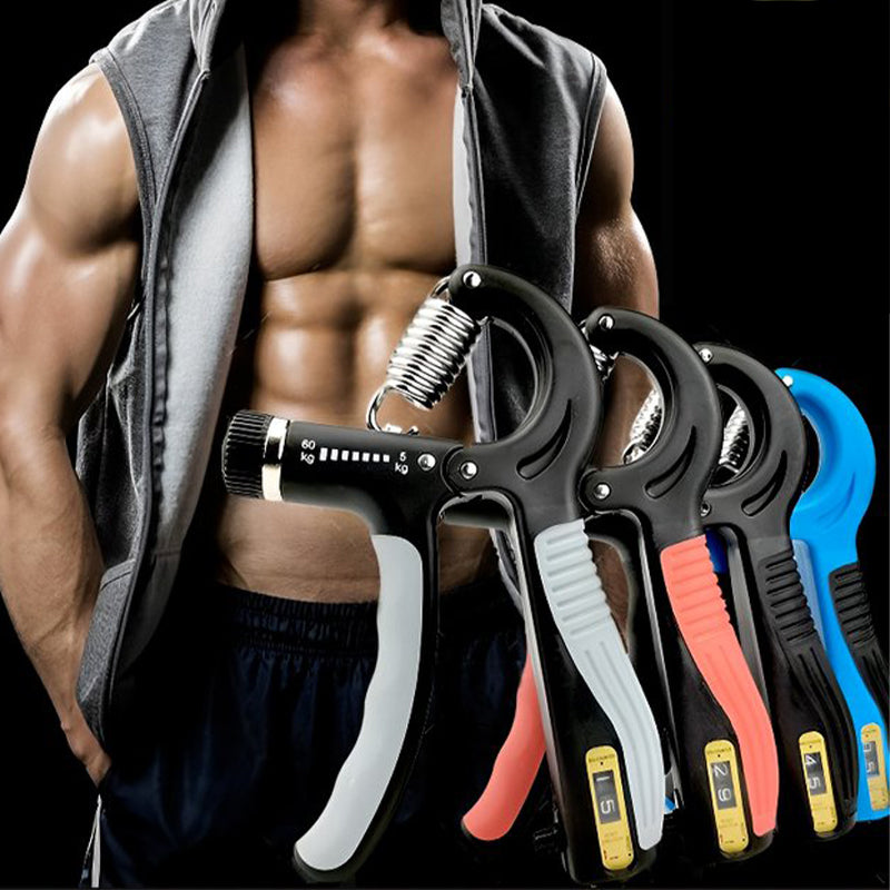 💪 50% OFF NOW ! Adjustable Counting Hand Grip Strength Trainer – 5 R ...